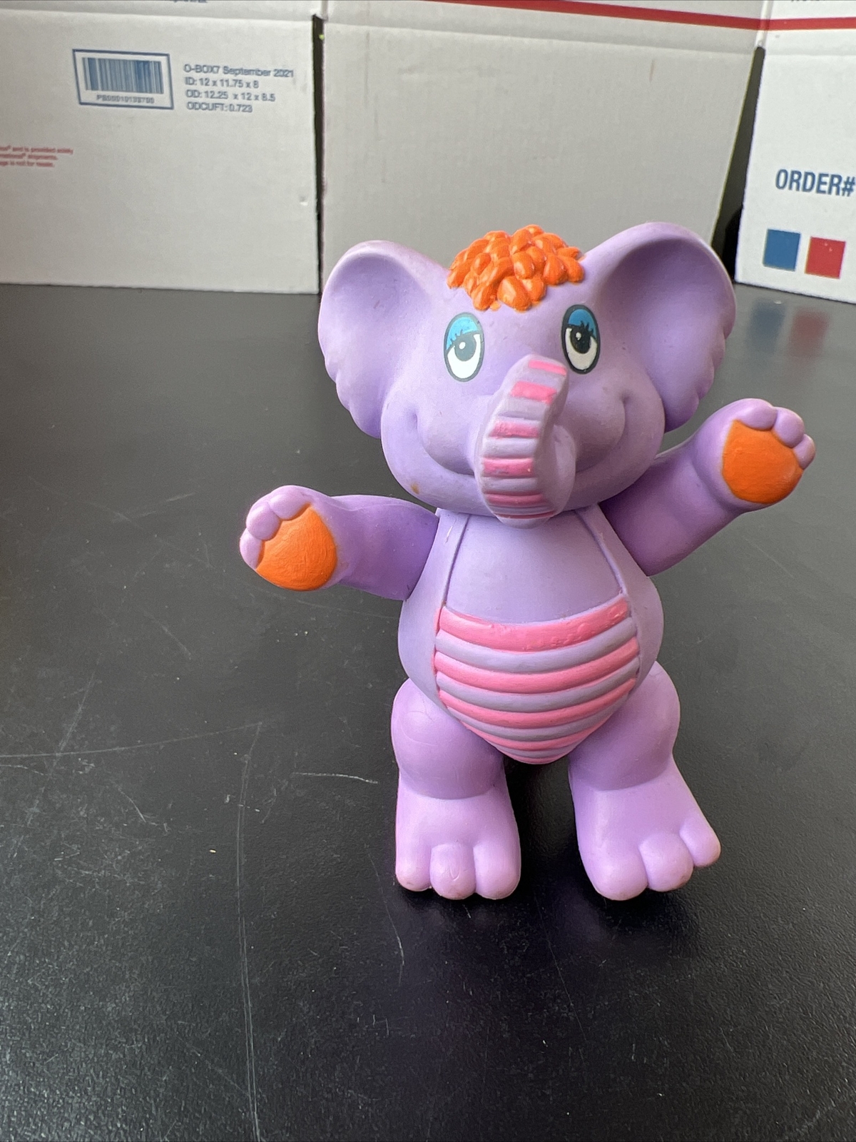 Eleroo Purple Elephant/Kangaroo Wuzzles 1985 Disney Hasbro Figure PVC ...