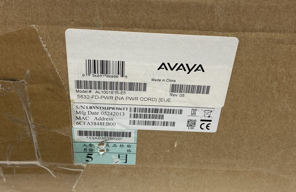New Avaya Extreme ERS 4850GTS-PWR+ 48x1Gb POE+ Ethernet Switch Kit ...