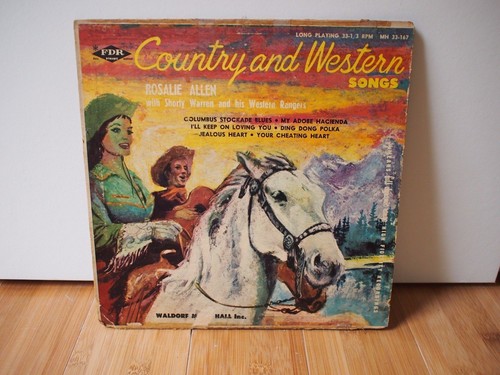 Country Western ROSALIE ALLEN 10"LP 1950s VINYL Record Classic WALDORF ...