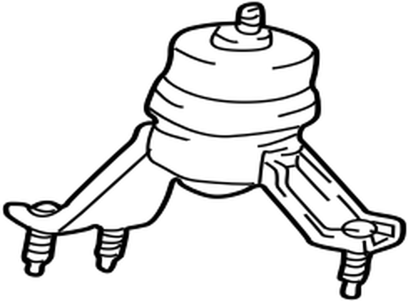 12371-74530 Toyota Insulator, engine mounting, rear 1237174530, New ...