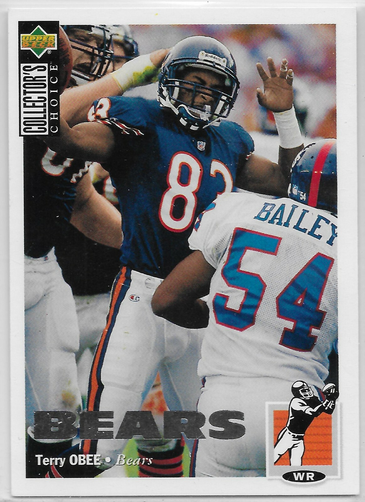 1994 Collector's Choice Silver #361 Terry Obee Chicago Bears Oregon | eBay