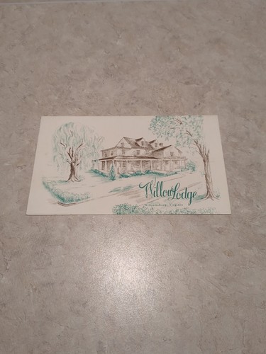 Postcard Early Vintage Postal Unused Willow Lodge Williamsburg Virginia ...