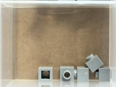 LEGO Parts - Light Bluish Gray Brick 1 x 1 Open Stud - No 86996 - QTY 5 ...