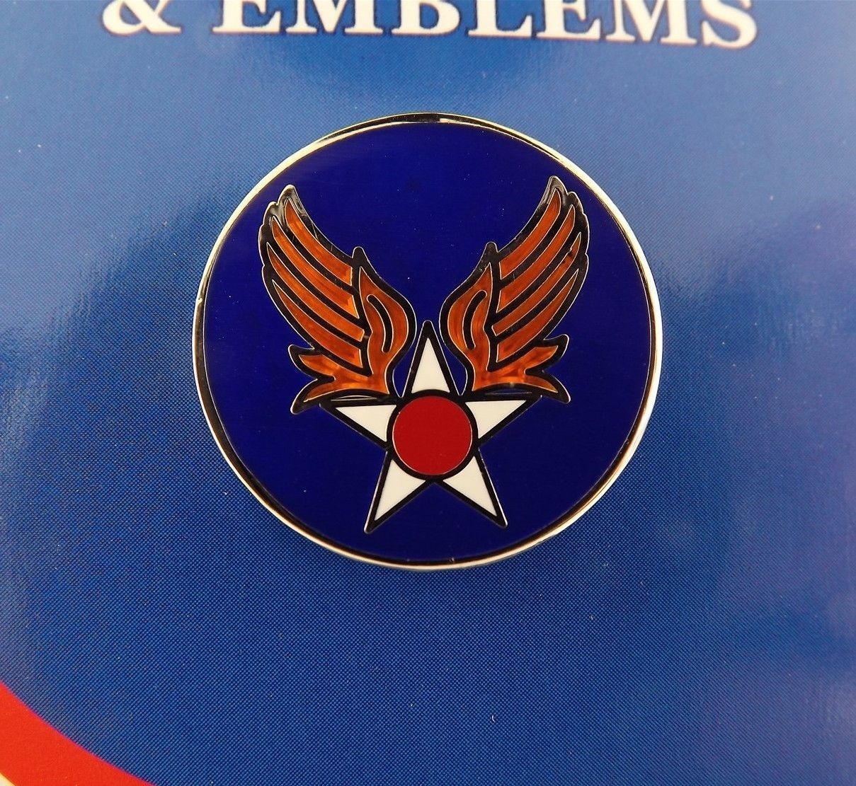 BRAND NEW Lapel Pin USAF Army Aircorp AAF Blue Enamel 1" | eBay