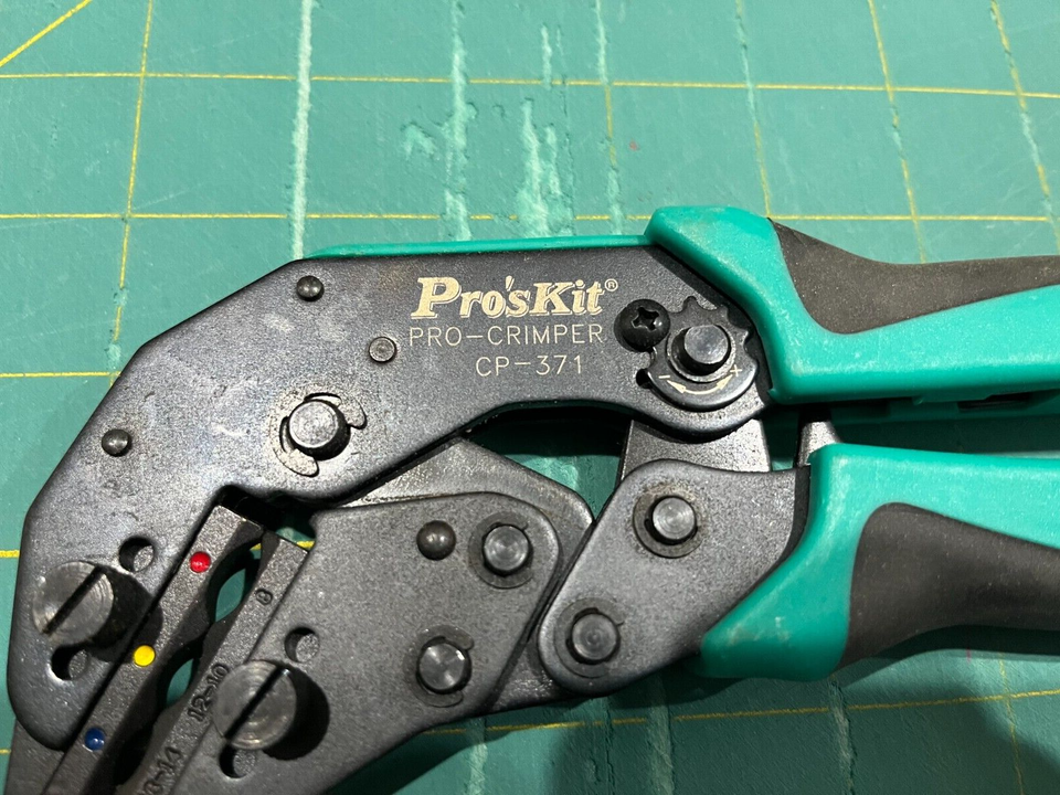 ProsKit CP-371 Pro Crimper w/ Terminal Die Sizes 8-22 AWG | eBay