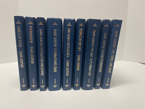 Isaac Asimov Collection - Blue Leatherette/Leather - You Choose | eBay
