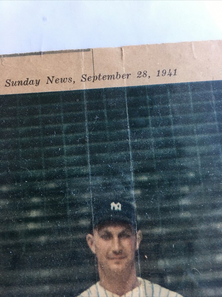 1941 American League Champs New York Yankees Team Photo Sunday News ...