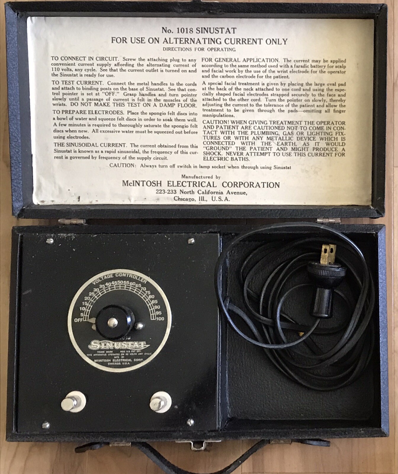 Quack Medical, McIntosh Rare Sinustat No 1018 With Accessories ...