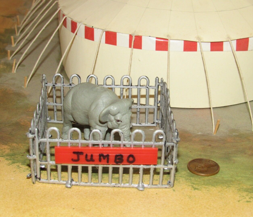 ho JUMBO the ELEPHANT for Model Train, Zoo, Jungle or Circus Layouts ...