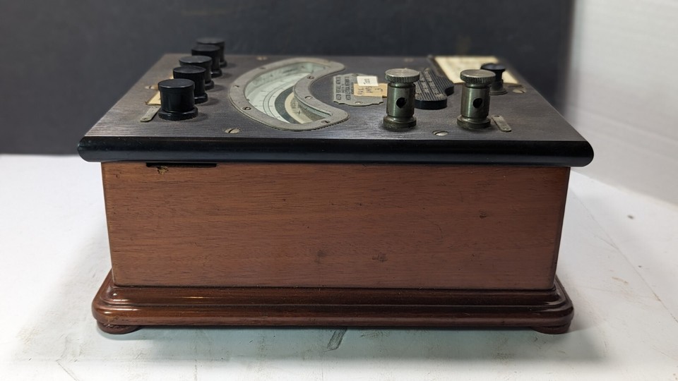 Antique Weston Electrical Instrument Watt Meter Steampunk USA W ...