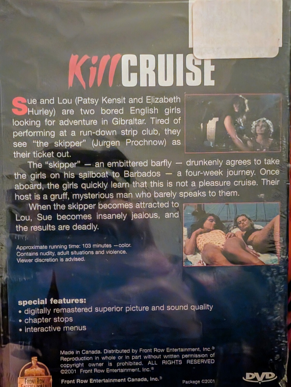Kill Cruise - NEW DVD 90's Elizabeth Hurley, Patsy Kensit, Jurgen Prochnow 1991 | eBay