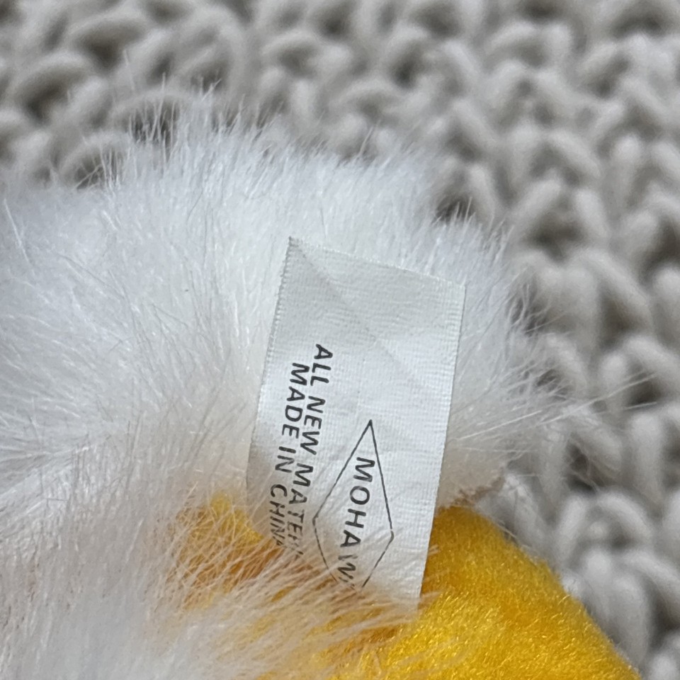 Mohawk Fluffy Chicken Small Plush Striped Legs 6" Stuffed Animal ...