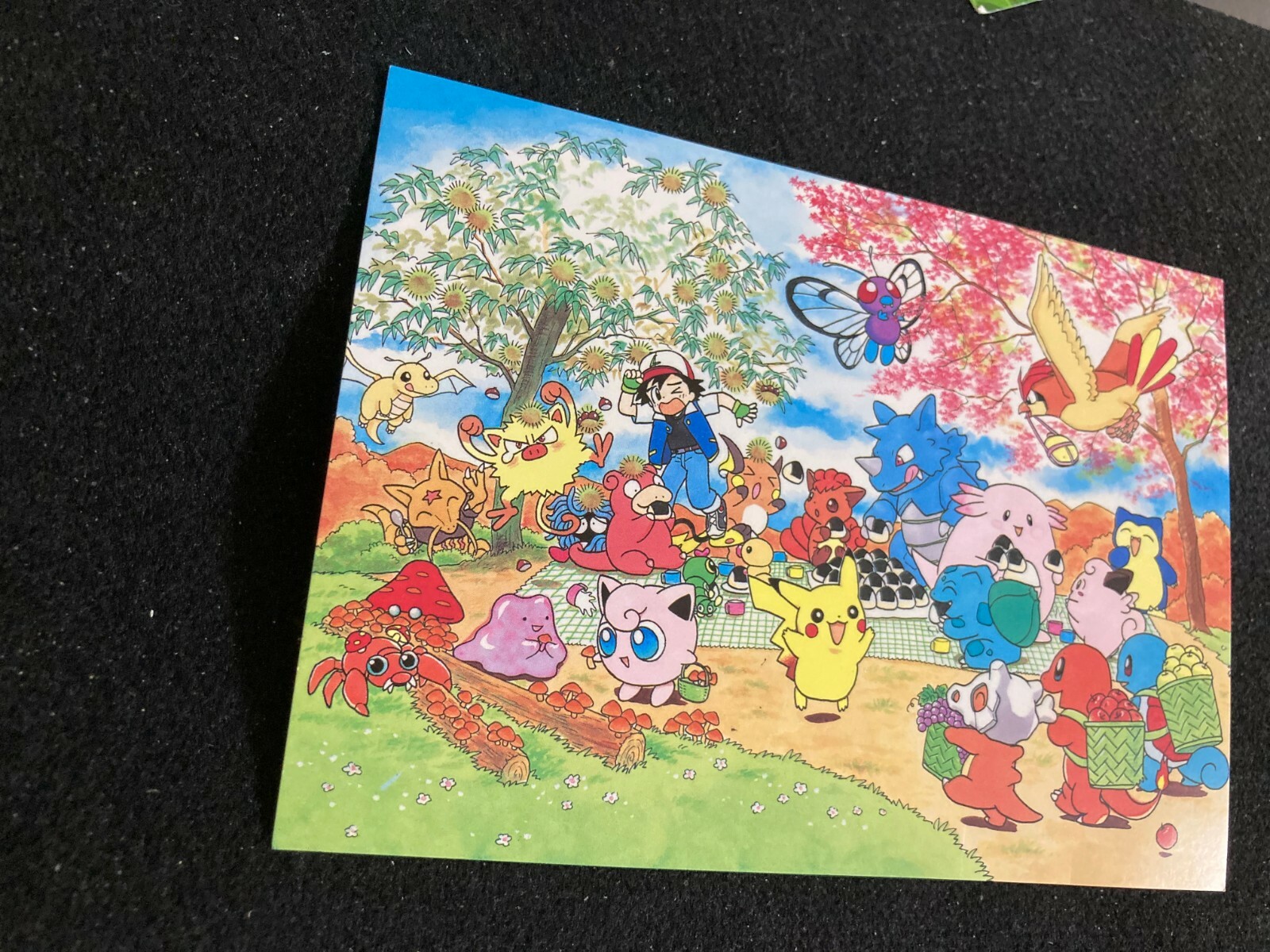 Pokemon Postcard 1 sheet Pikachu & Friends by Keiko Fukuyama Art ...