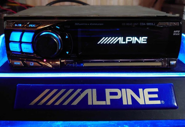 Alpine Cda-9855j 1din CD Head Unit Mp3/wma Confirmed It Works for sale ...