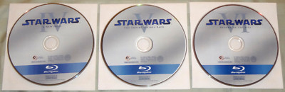 STAR WARS ORIGINAL TRILOGY EPISODE IV V VI BLURAY REPLACEMENT DISC DTS ...