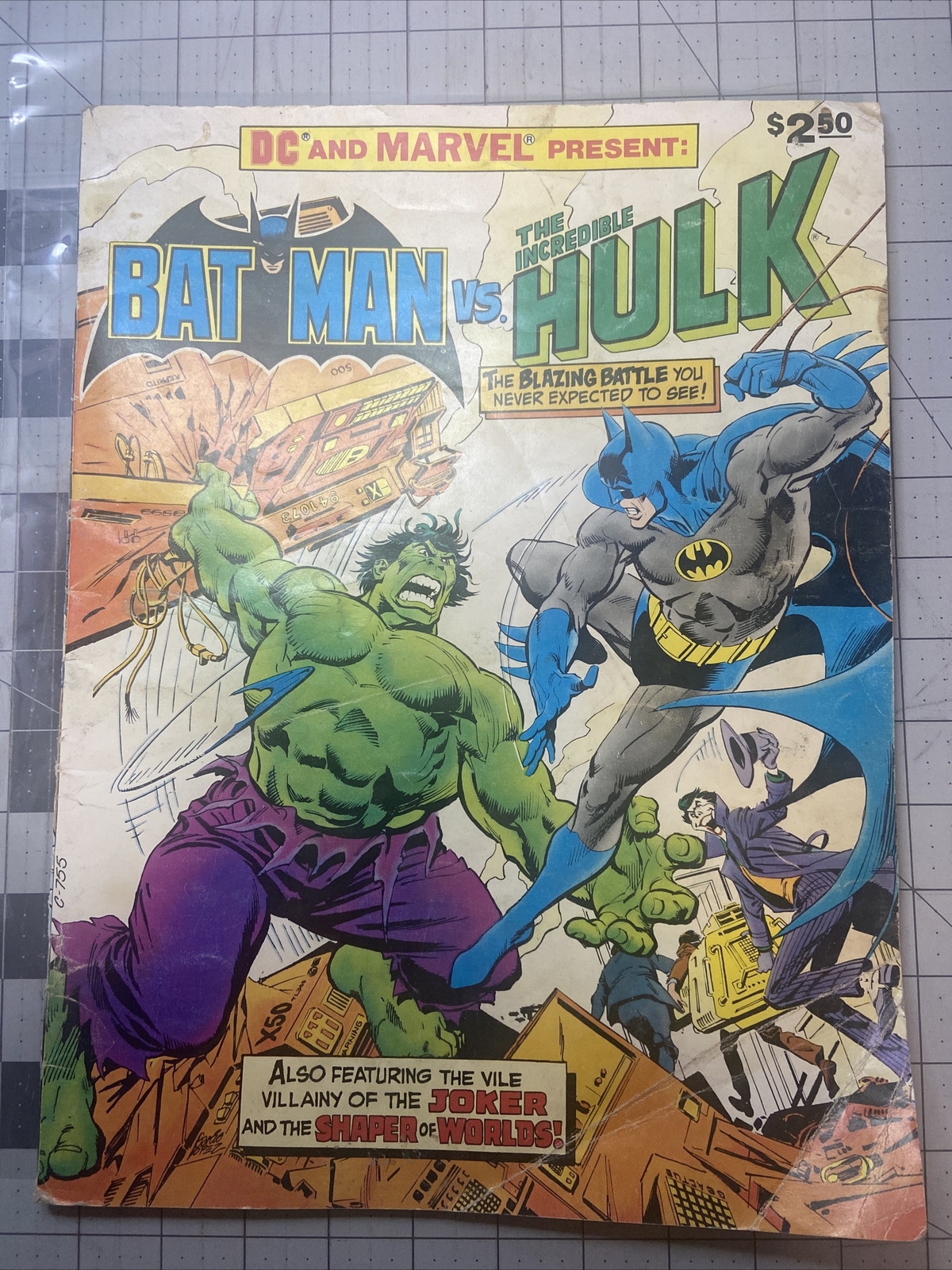 DC & MARVEL COMICS PRESENT BATMAN VS HULK TREASURY EDITION OVER SIZED ...