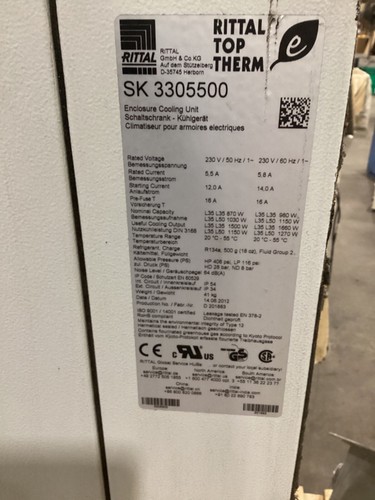 Rittal SK3305500 Electrical Enclosure Cooling Unit 230 V 50/60hz for ...