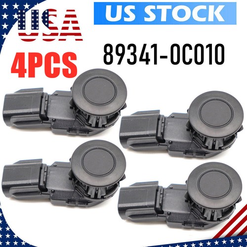4x 89341-0C010 PDC Park Assist Sensor Black For Toyota RAV4 TUNDRA ...