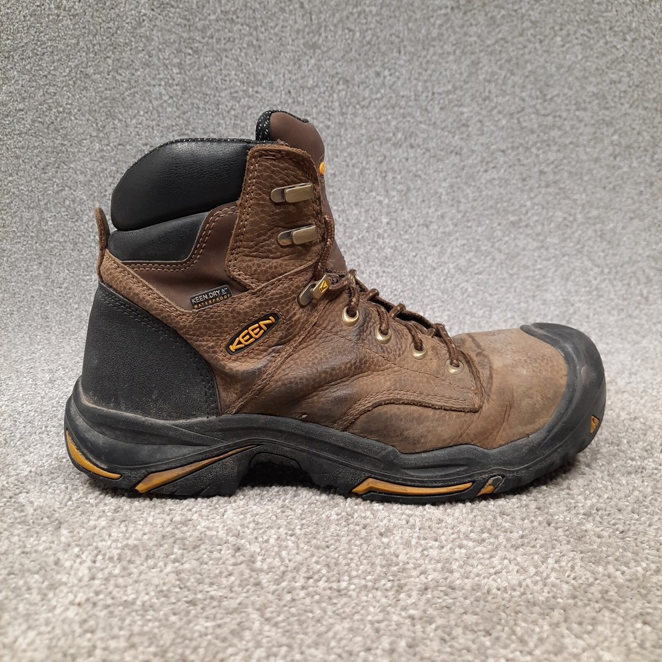 Keen Utility Mt Vernon 6” Boots Men’s Size 10.5 D Brown WP Soft Toe ...