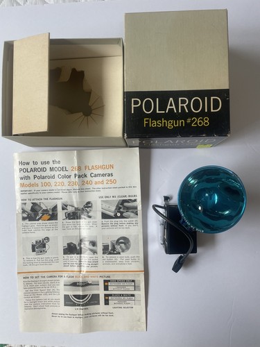 Vintage Polaroid Flash Gun #268 Comes With Instructions & Original Box ...
