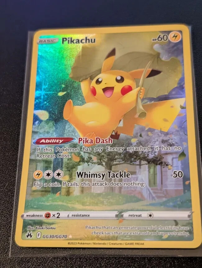 Pikachu GG30/GG70 Near Mint Crown Zenith: Galarian Gallery Holo Pokemon ...