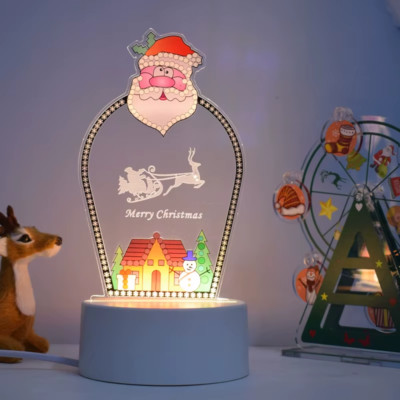 LED Christmas Table Desk Lamp Light Lamps Home decor Luxury Night ...