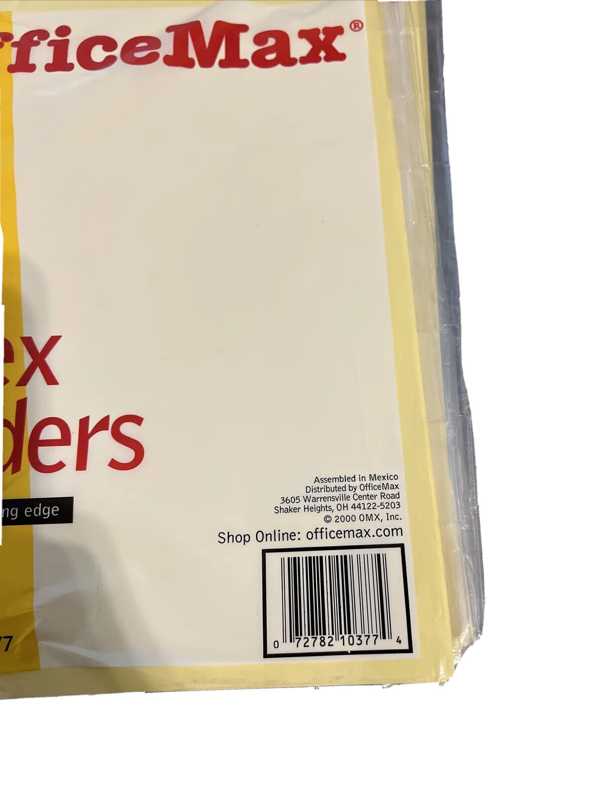 OfficeMax ~ Tab Insertable Dividers ~clear Tabs ~ 3 sets | eBay