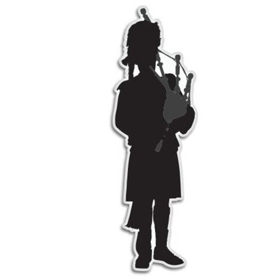 Bagpipe Player Vinyl Sticker - SELECT SIZE | eBay