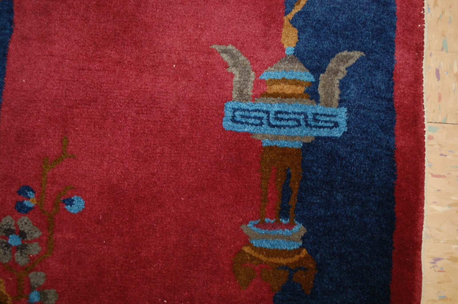 c1920s ANTIQUE MINT ART DECO CHINESE WALTER NICHOLS RUG 2' x 2'11" RARE ...