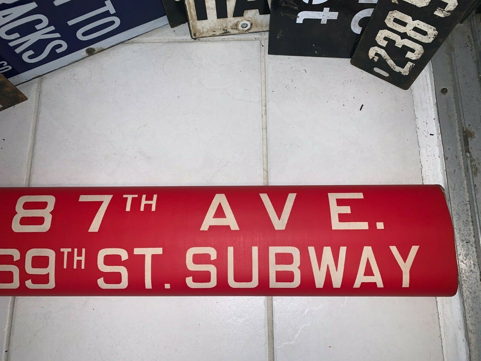 QUEENS NY NYC BUS ROLL SIGN FLUSHING JAMAICA DEPOT 169th STREET SUBWAY ...