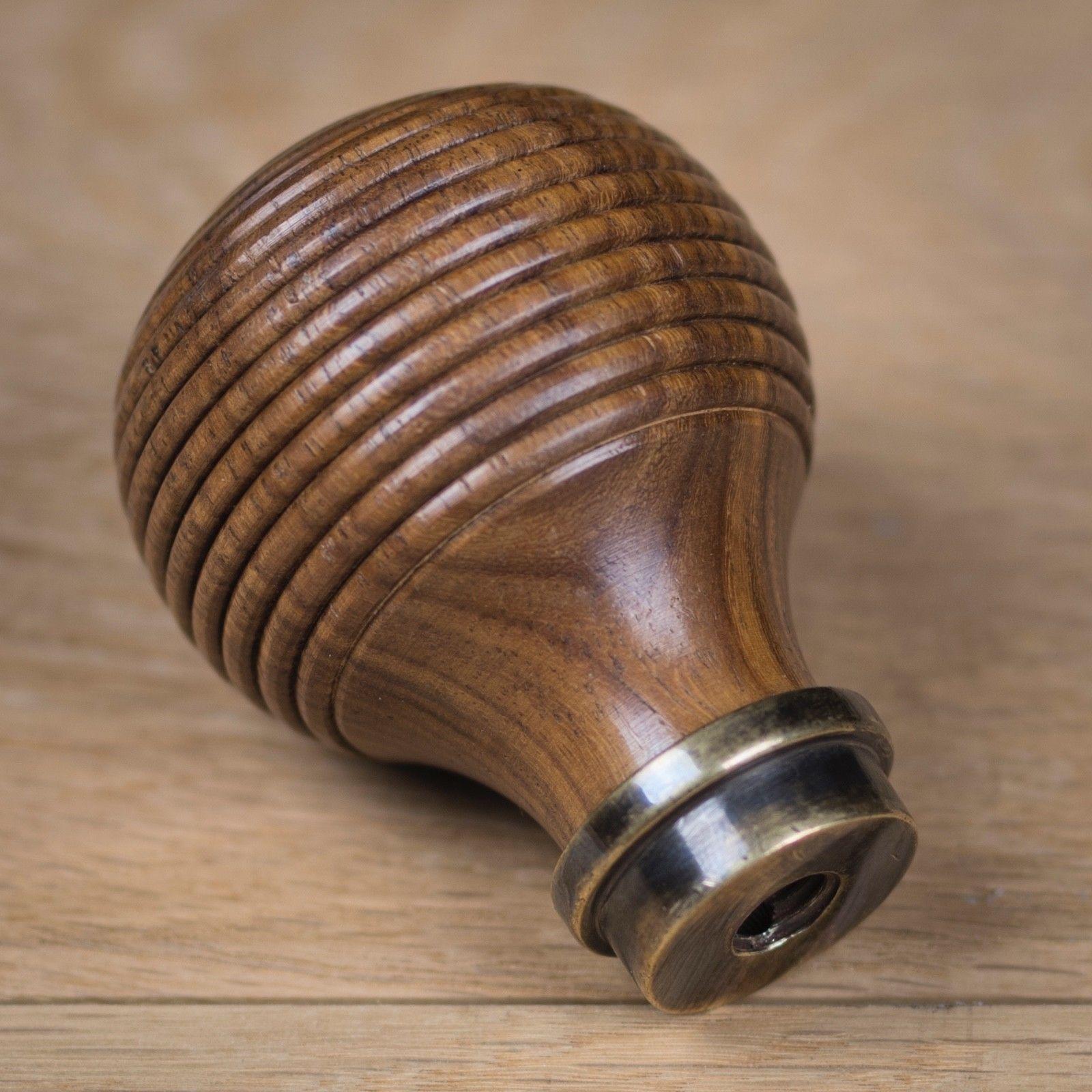 Wooden Beehive Door Knobs Hard Rosewood Antique Rose Plate for sale ...