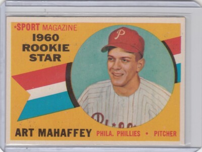 CH: 1960 Topps Baseball Card #138 Art Mahaffey Philadelphia Phillies ...