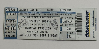 Ozzfest 2004 Black Sabbath Judas Priest Slayer Slipknot Hatebreed ...