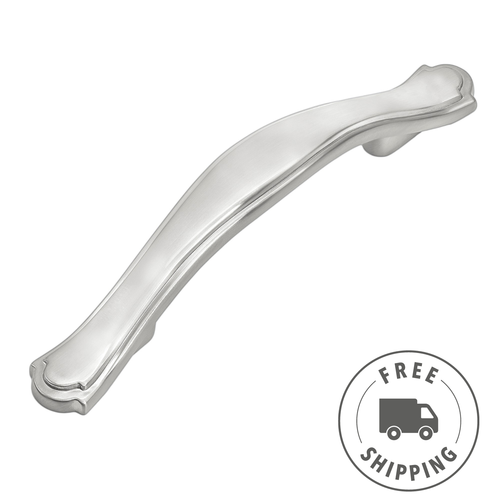 Satin Nickel Craftsman Arched Cabinet Handle Pull Drawer Pull Cabinet ...