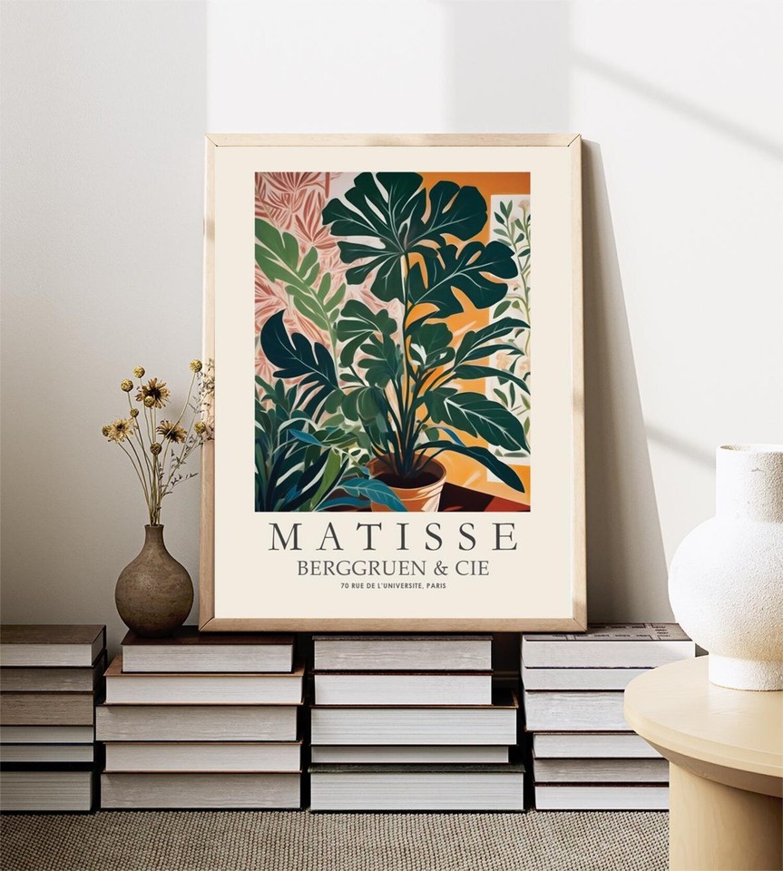 Henri Matisse Berggruen & Cie Paris Exhibition Poster Botanical Wall ...