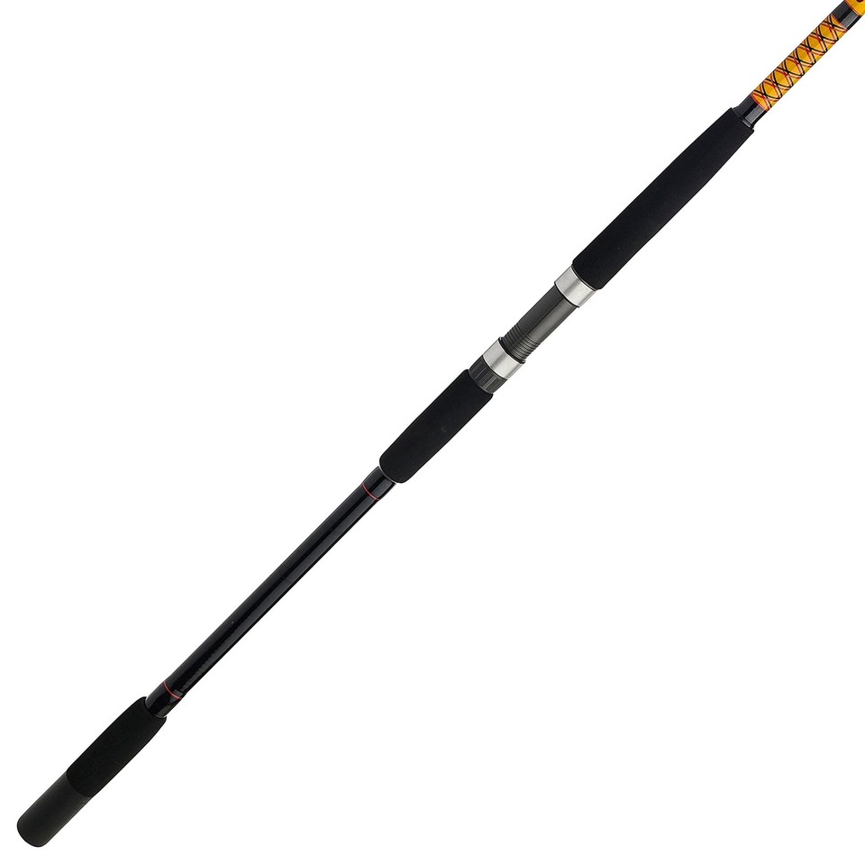 Bigwater Spinning Fishing Rod,Black/Red/Yellow | eBay