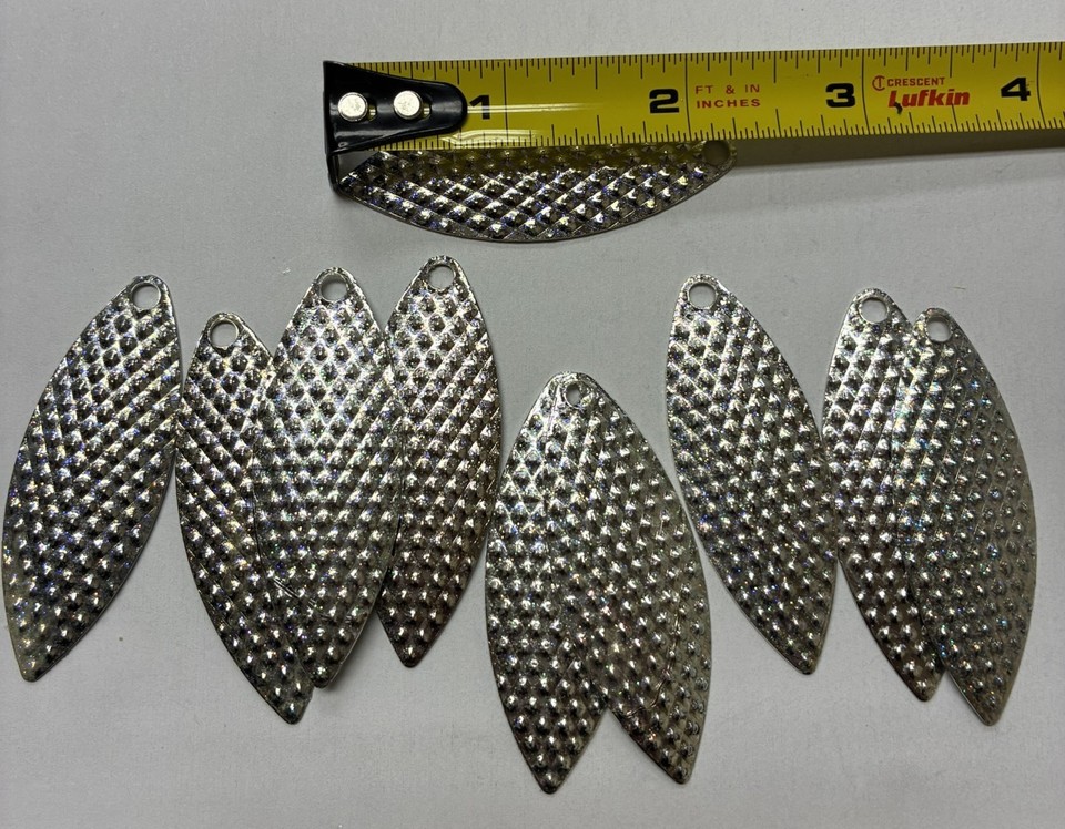 Silver Plated Willow Blades for Lure Making | eBay