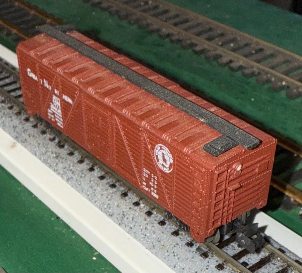 N Scale Life LIke Great Northern 40’ boxcar with Rapido couplers | eBay