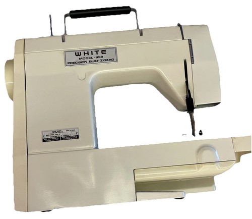 Vintage White Brand Sewing Machine Model-999 Precision Built Zigzag W ...