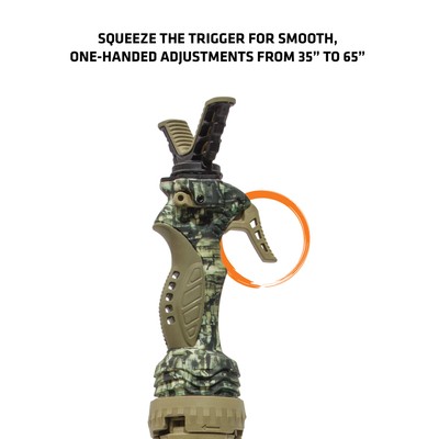 Primos Trigger Stick Gen3 Tall Monopod Shooting Stick, 33" to 65" Camo ...