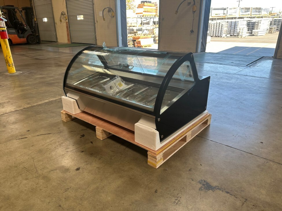 NEW 6 Pan Counter Top Gelato Ice Cream Freezer Display Cases Chest ...