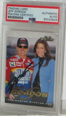 1998 WHEELS JEFF GORDON AUTOGRAPHED CARD #11 PSA/DNA AUTHENTIC AUTO ...