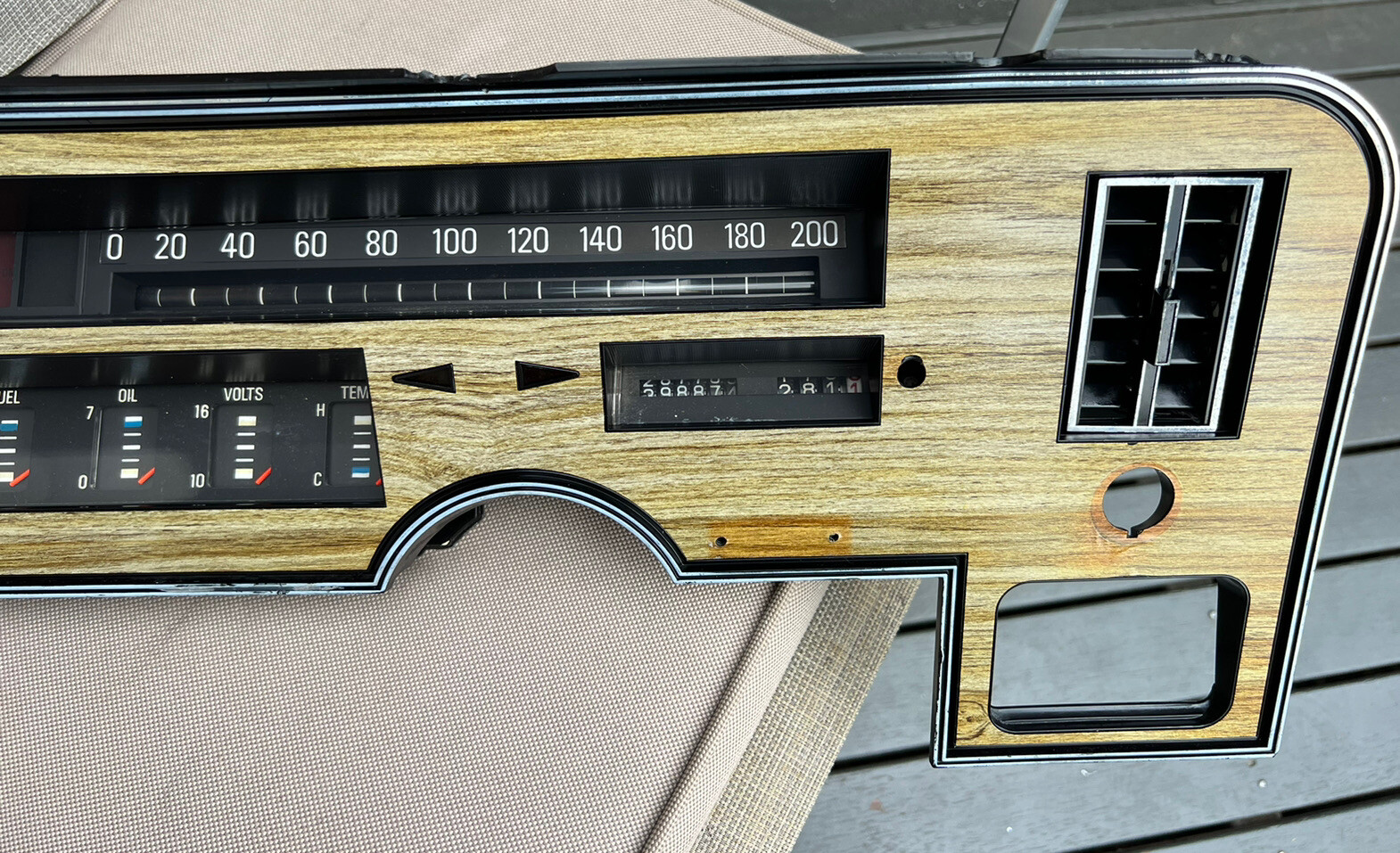 FORD 1976-79 P6 LTD MONARCH-TOWN CAR GENUINE INSTRUMENT CLUSTER & DASH ...