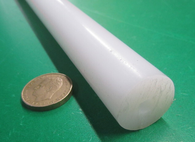 UHMW White Round Tube .875" OD Oversized x .250" ID Undersized x 36 ...