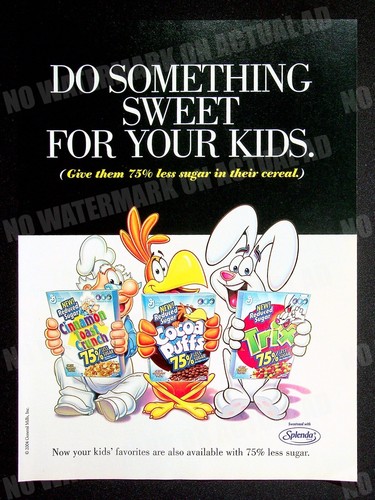 Cinnamon Toast Crunch + Cocoa Puffs + Trix Cereals 2004 Print Magazine ...