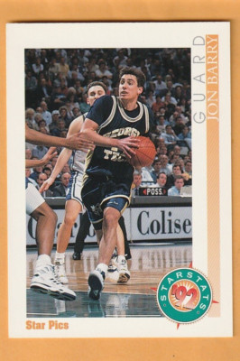 Jon Barry Georgia Tech Yellow Jackets 1992 Star Pics #74 | eBay