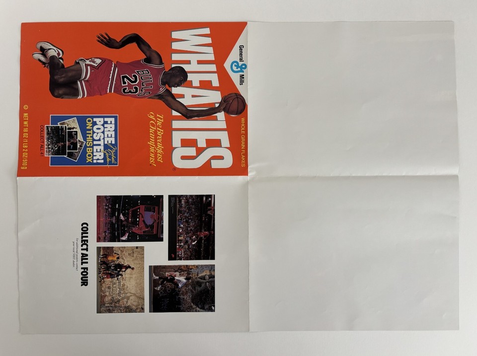 Vintage Michael Jordan Wheaties Poster 1989 | eBay