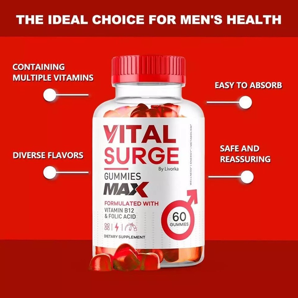 Vital Surge Male Gummies, Vital Surge Testo Support Gummys Performance ...