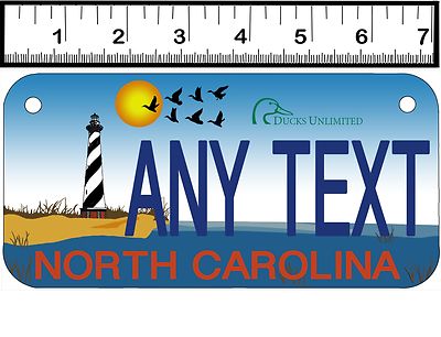PERSONALIZED ALUMINUM MOTORCYCLE STATE LICENSE PLATE-NORTH CAROLINA ...