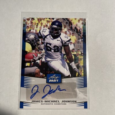 2012 Leaf Draft Auto Blue James-Michael Johnson #JMJ Rookie Auto RC | eBay